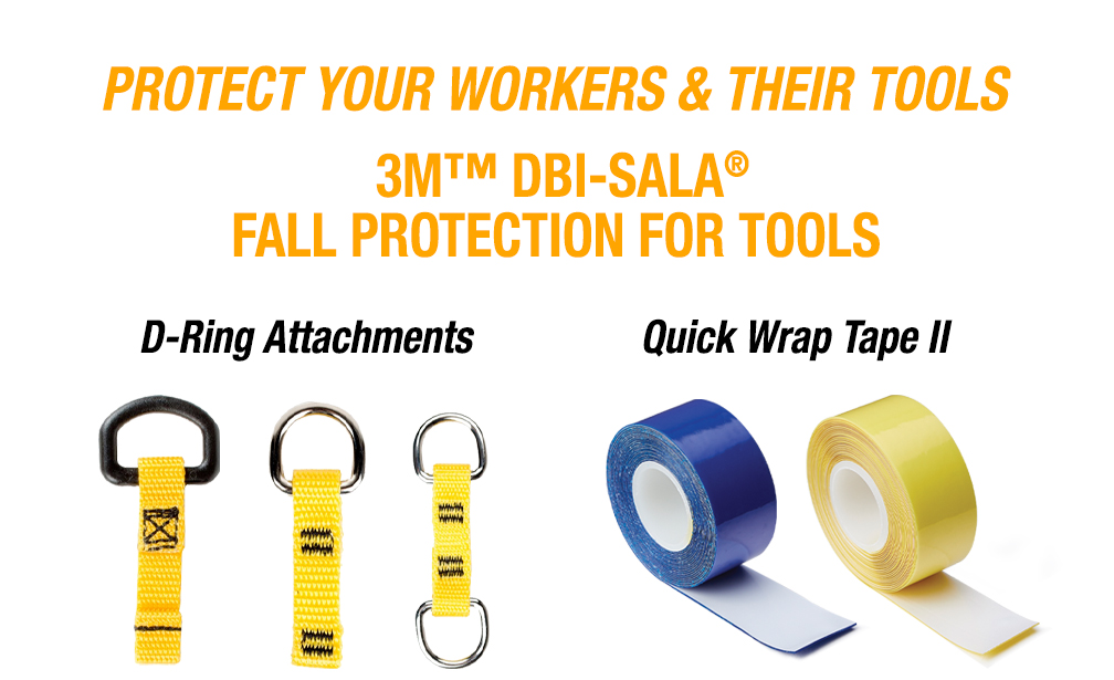 R.S. Hughes is Proud to Present 3M™ DBI-SALA® D-Rings & Quick Wrap Tape II