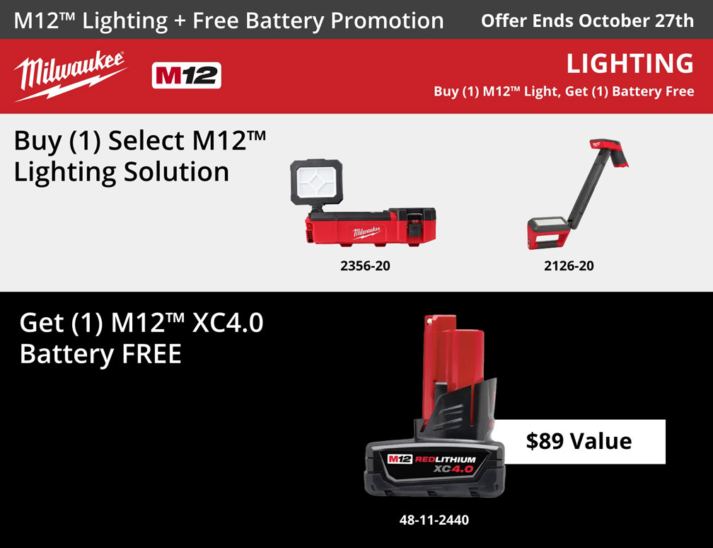 R.S. Hughes Milwaukee Tools Promotion