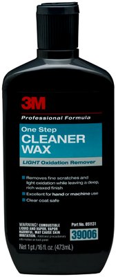 3M(TM) One Step Cleaner Wax Light Oxidation Remover 39006, 16 oz, 6 per ...
