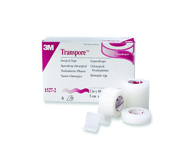3M(TM) Transpore(TM) Surgical Tape 1527-1, distributed by R.S. Hughes ...